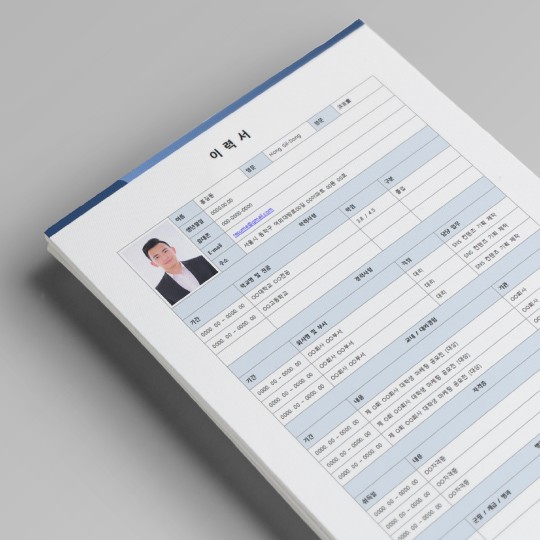 디자인 이력서 무료 이력서 양식